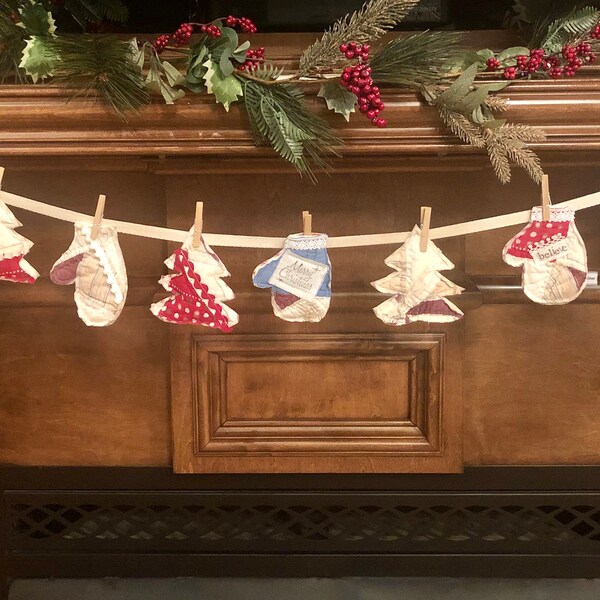 Mitten Garland - Etsy