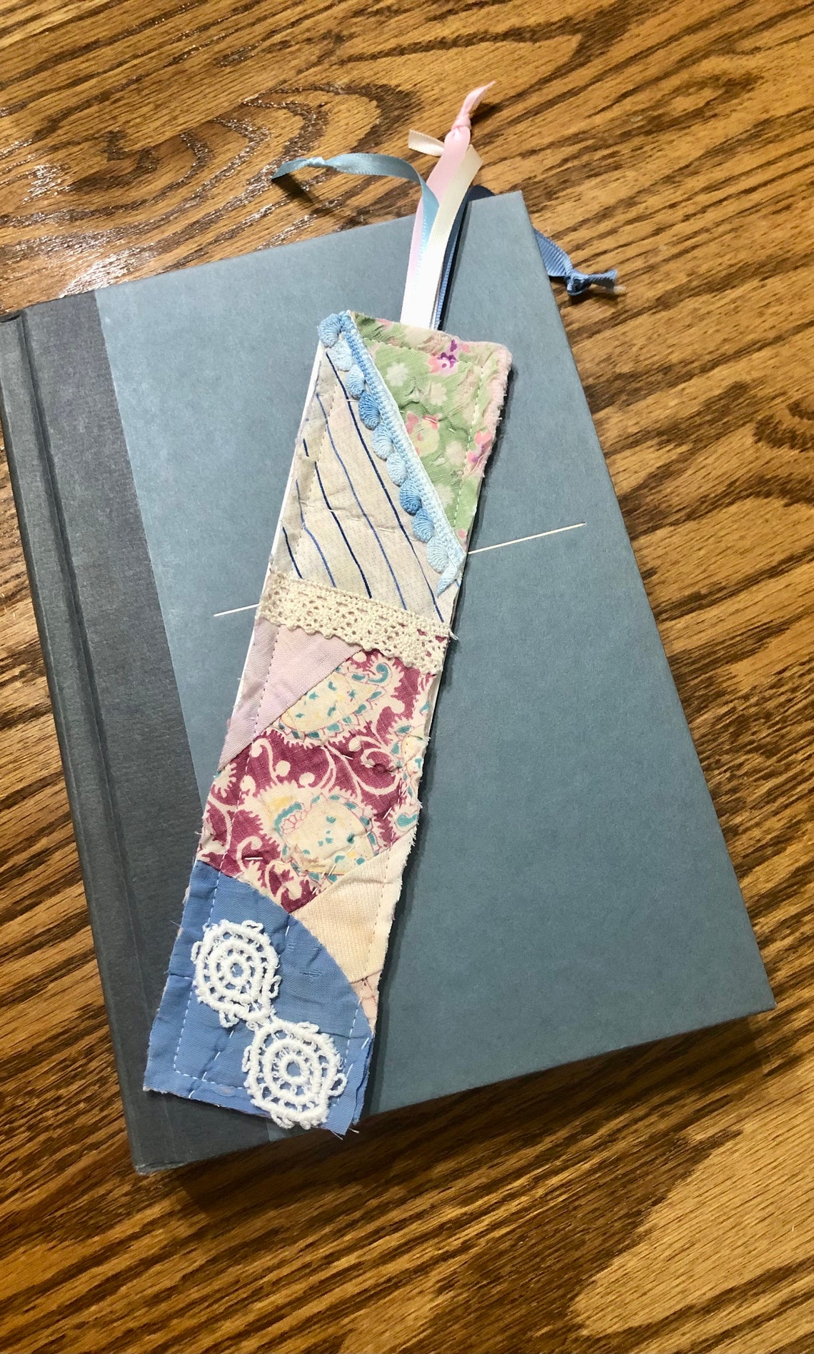Vintage Quilt Bookmark Repurposed Quilt Book Lovers Gift - Etsy