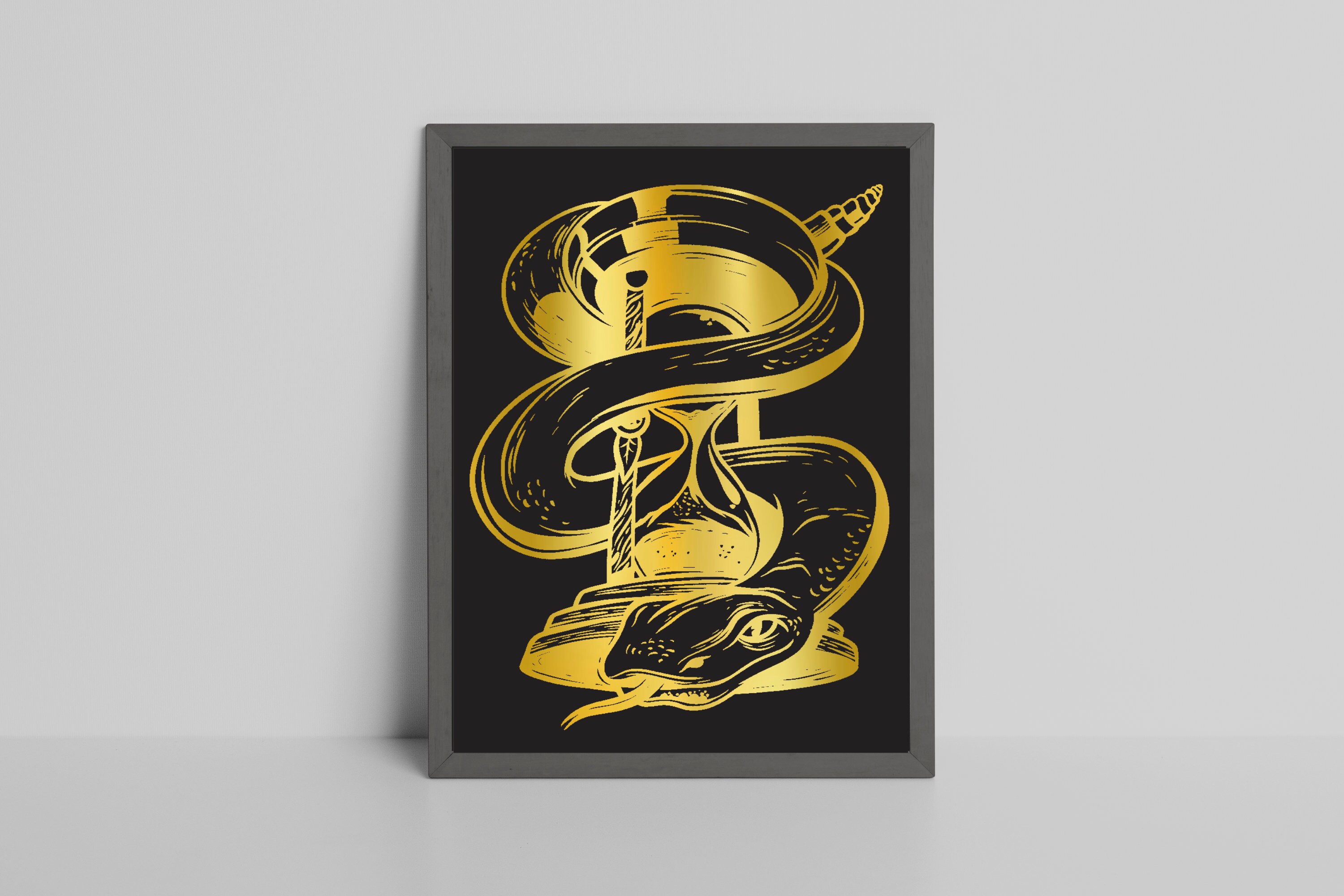 Hourglass Snake A4 Poster Decoration Mural Kunstdruck - Etsy