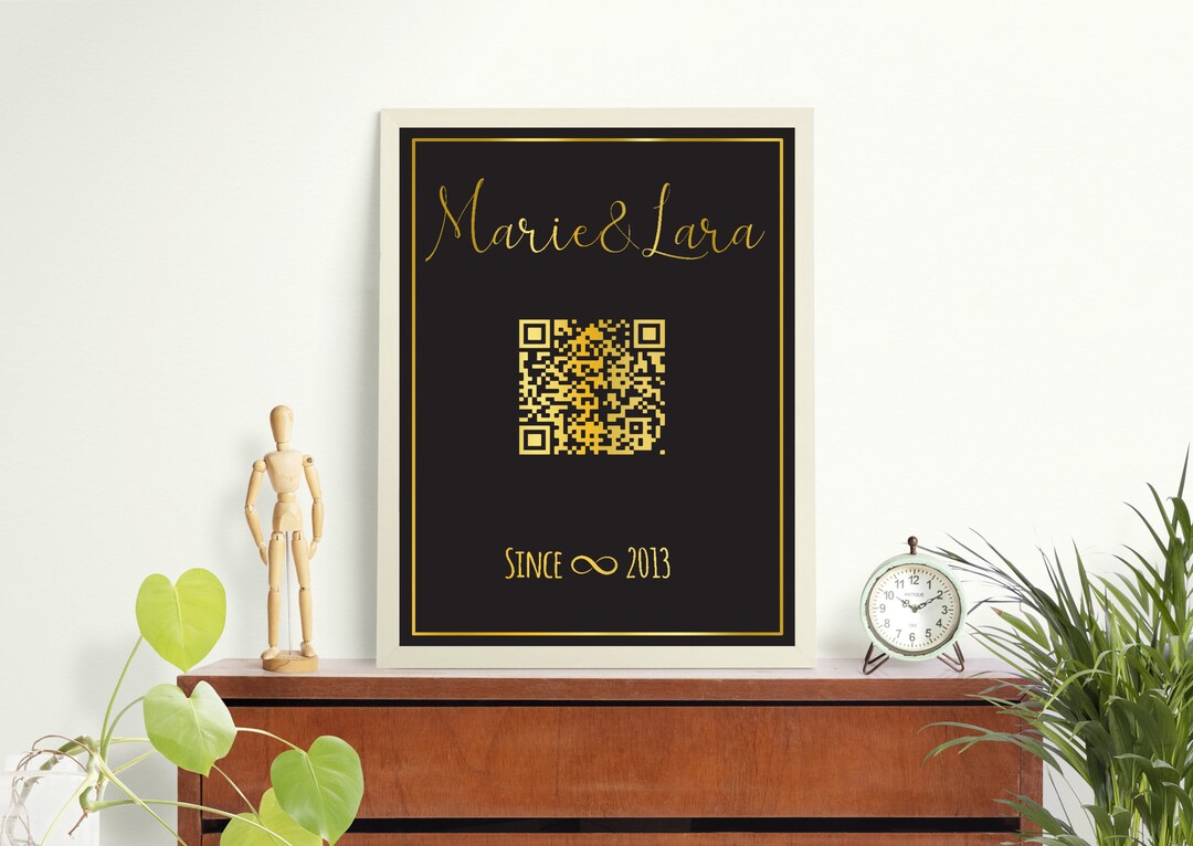 Barcode Best Friend Poster | QR Code With Your Dedication | Girlfriend ...