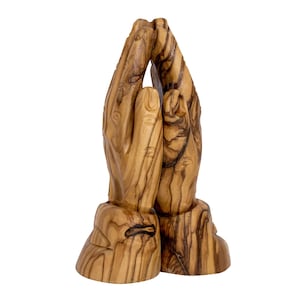 Handmade Olive Wood Prayer Hands Blessed Christian Souvenir Gift Home ...