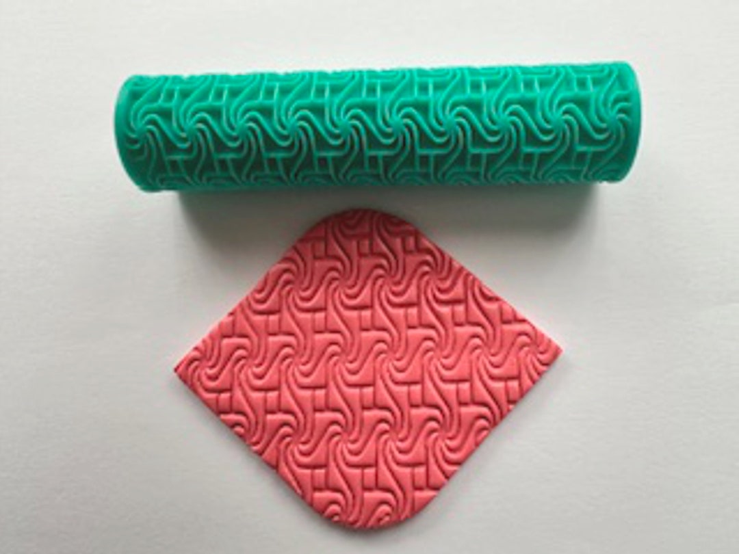 Waves With Tiny Squares Imprint Texture Roller/ Clay Tools/jewellery ...
