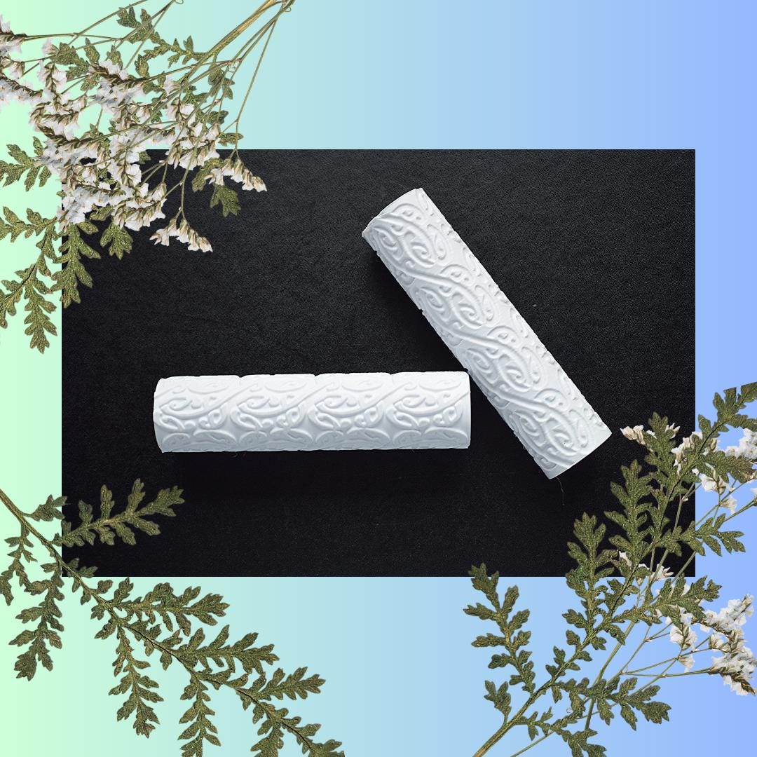 Koru Texture Roller/polymer Clay Tools/jewellery Making/kids Craft/clay ...