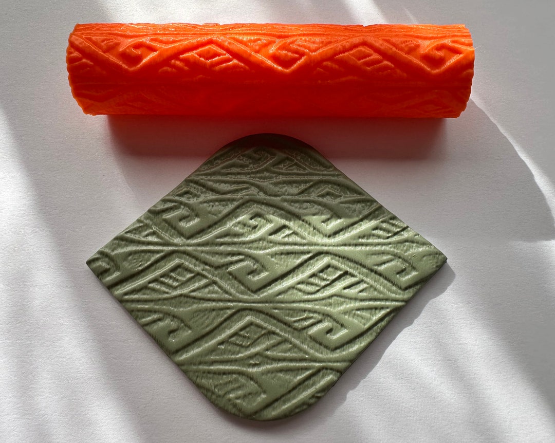 Tribal Fabric B Look Texture Roller| Stamp| Polymer Clay| Polymer Clay ...