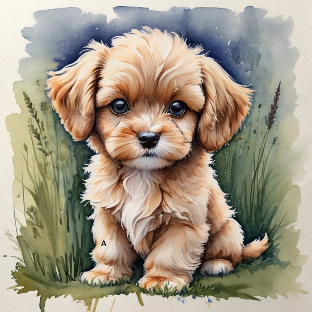 Water Soluble Transfer Cute Puppy Design Series 29A| Water Transfers ...