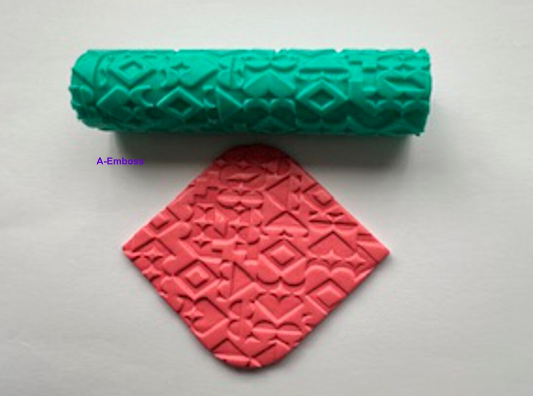 Geo Shapes Imprint Texture Clay Roller / Clay Tools/jewellery Making ...