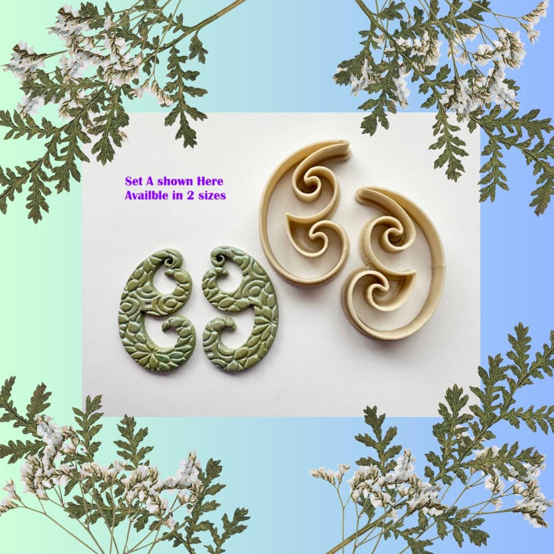Curved Symbol Imprint Cutter: Polymer Clay Jewelry Tool, Made in ...
