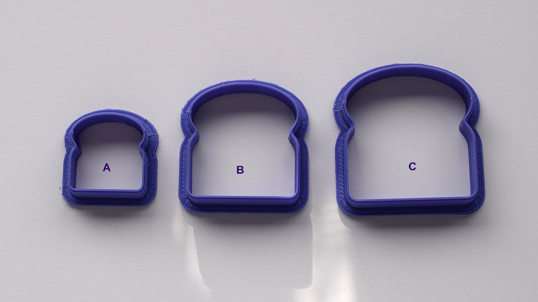 Slice of Bread Shape 365#|polymer Clay Cutters|made in Australia - Etsy