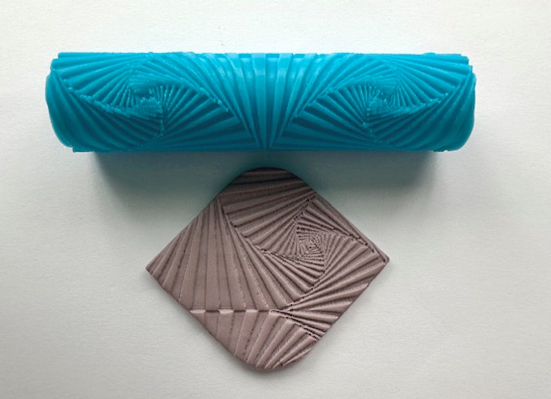 3D Optical Illusion Texture Roller for Polymer Clay - Made in Australia ...