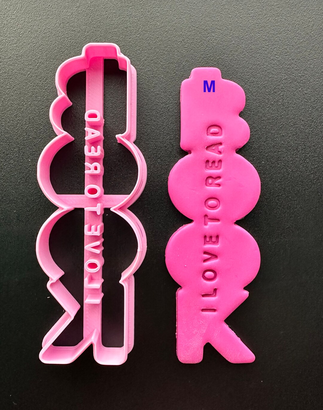 Bookmark Clay Cutters: 'I Love to Read' Design, Polymer Clay Tools - Etsy