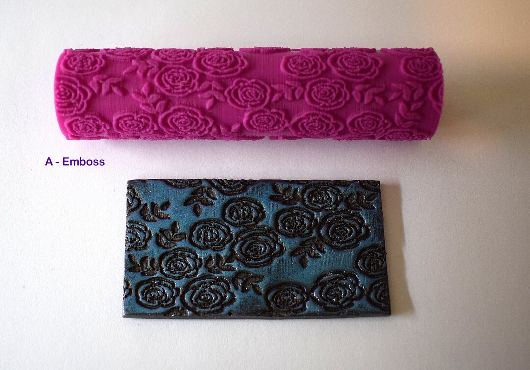 A or B Emboss/deboss Imprint Texture Roller Design 075 - Etsy