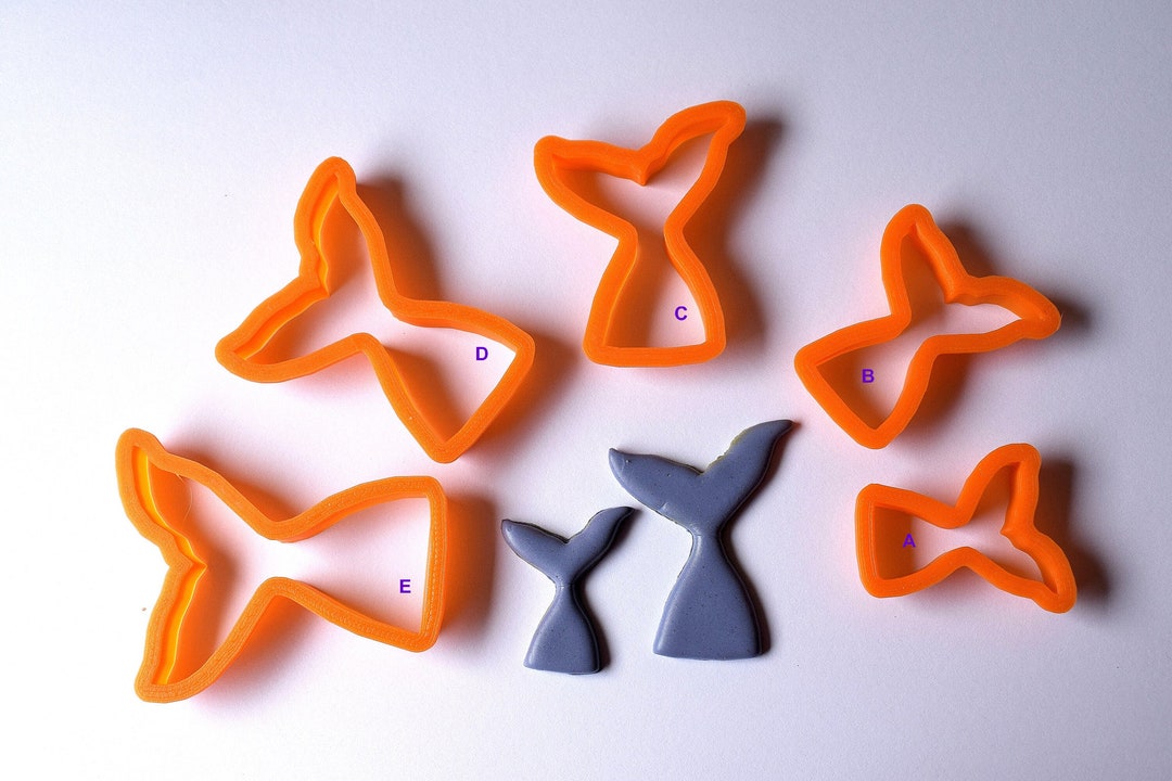 Mermaids Tail Shape Polymer Clay Cutters - Etsy