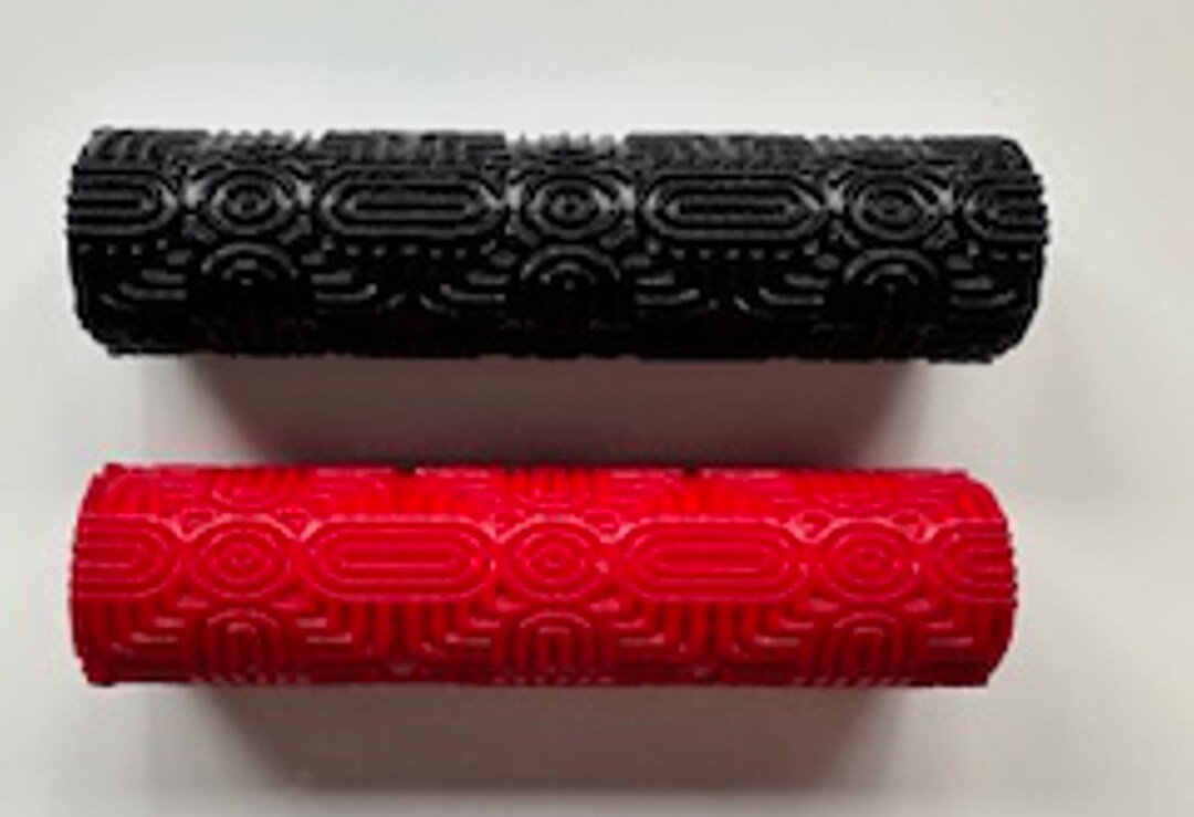 Geo Stretched Circles Texture Roller: Polymer Clay Stamp - Etsy