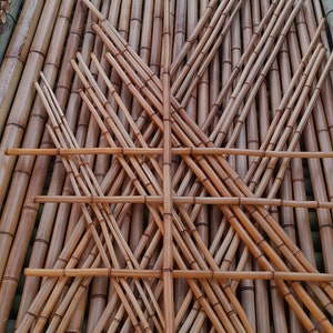 1/2"-1" Flame Cured Bamboo - Choose From 1 to 6 Feet Long - Etsy
