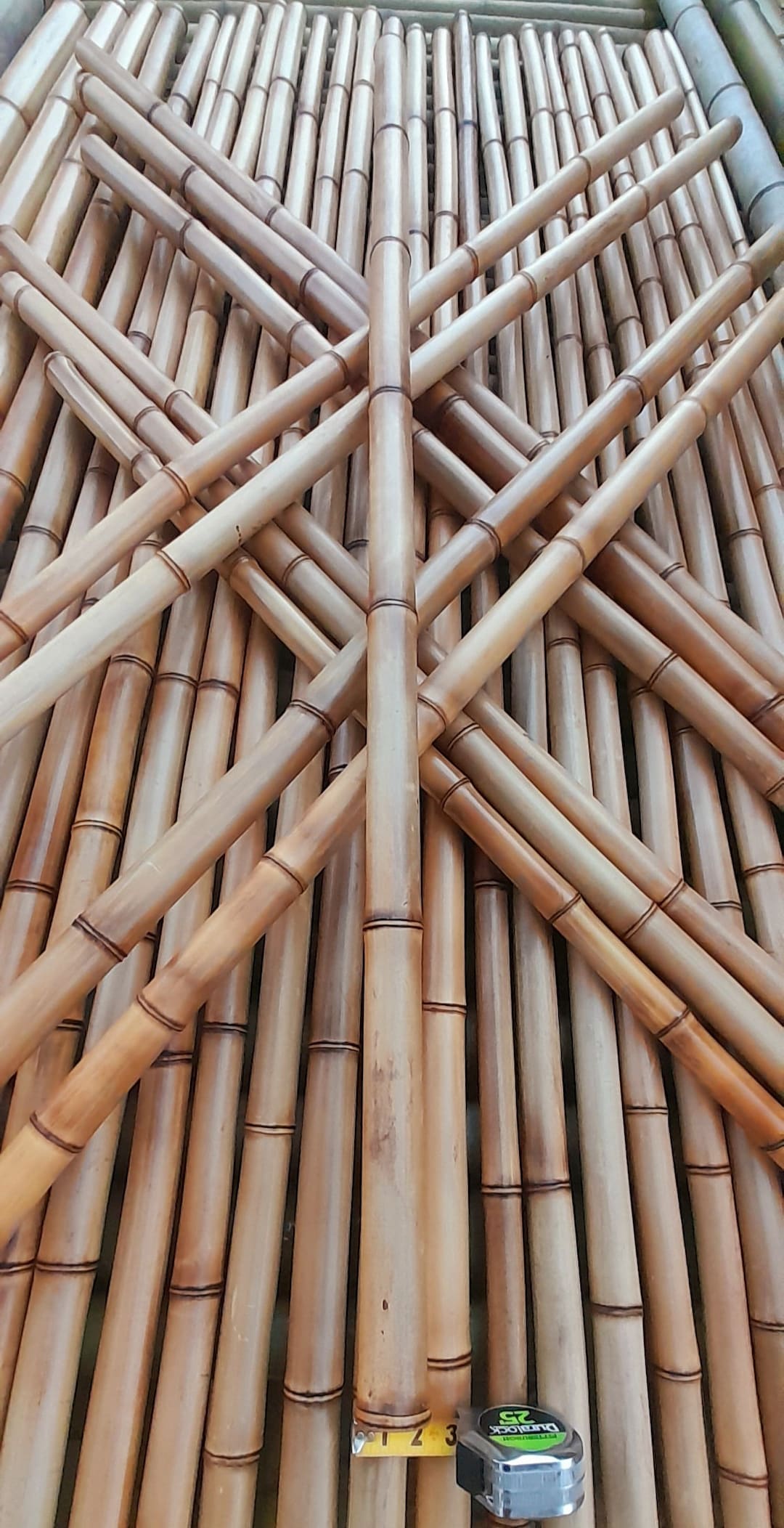 1.5" Flame Cured Bamboo - Choose From 1 to 8 Feet Long - Etsy