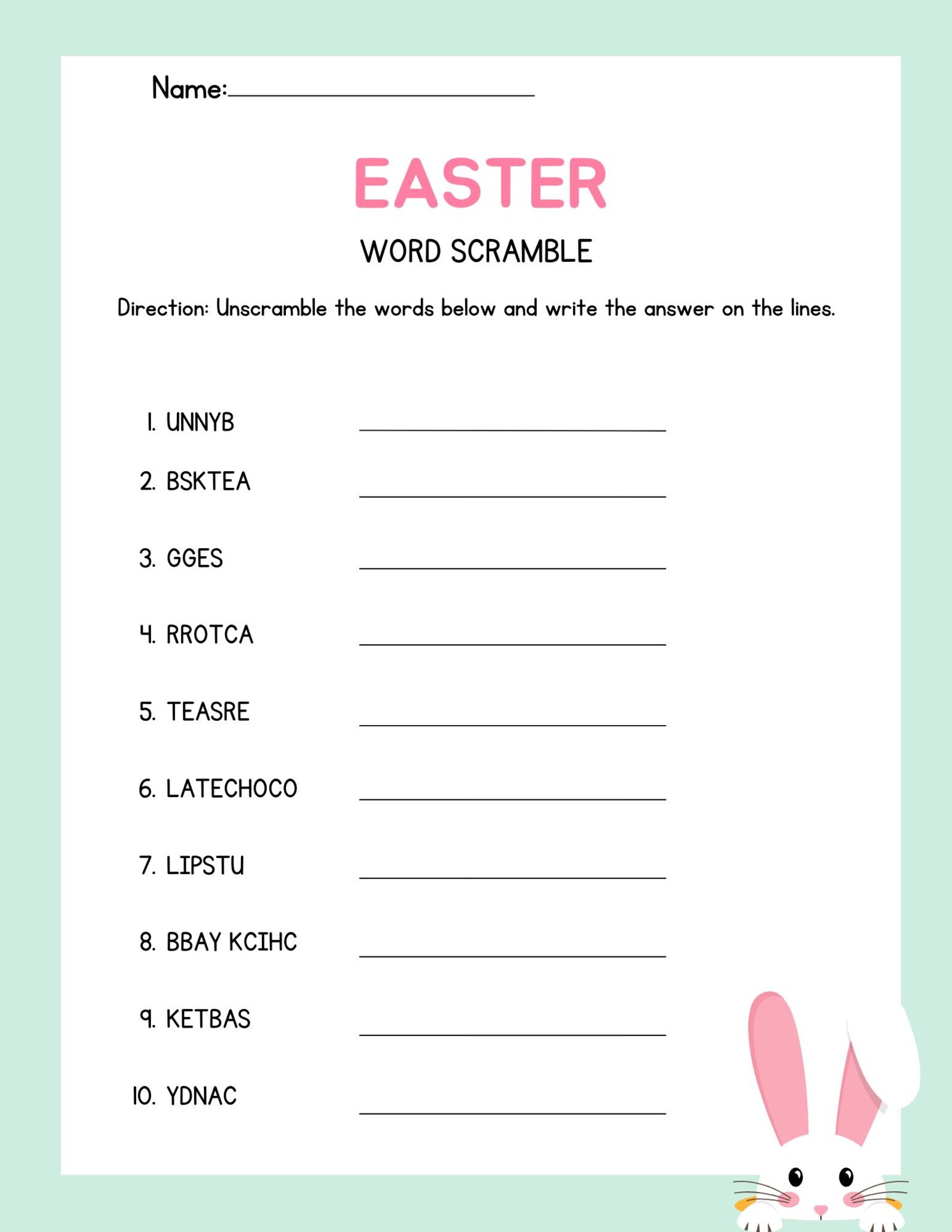 Easter Game Printable Bundle Featuring Word Searches, Trivia, and ...