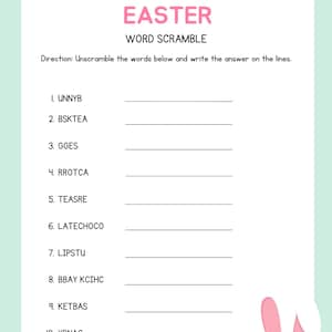 Easter Game Printable Bundle Featuring Word Searches, Trivia, and ...