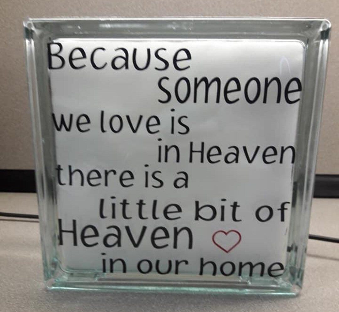 Custom or Personalized Glass Block - Etsy
