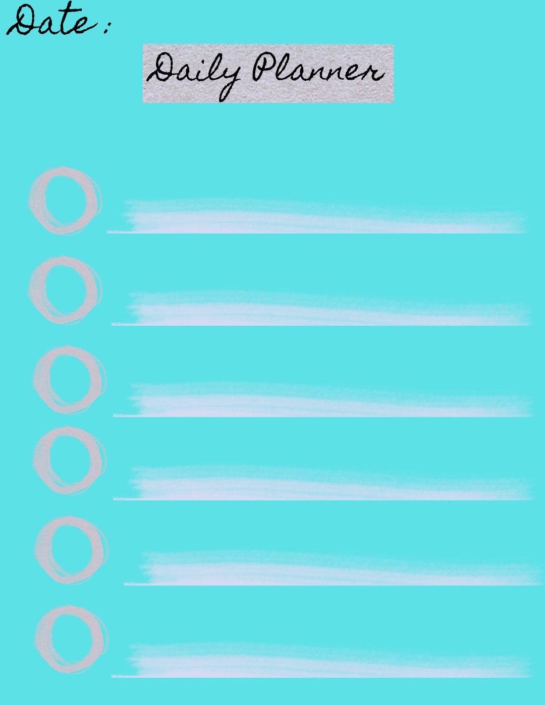 Blue and Pink Planner- Great Back to School Planner Print Out - Etsy