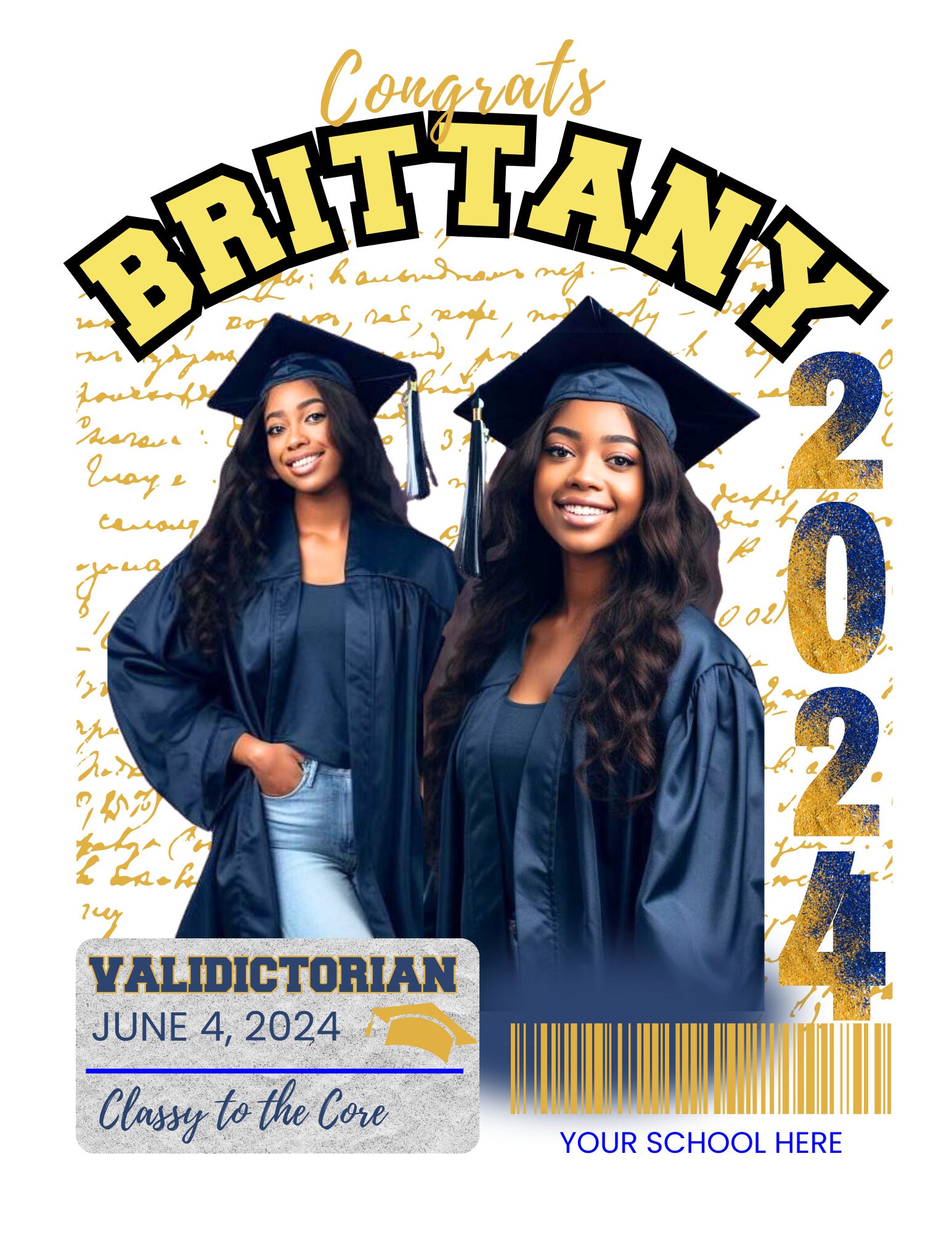 Senior Editable Canva Templates/canva Editable Templates/2024 Grads ...