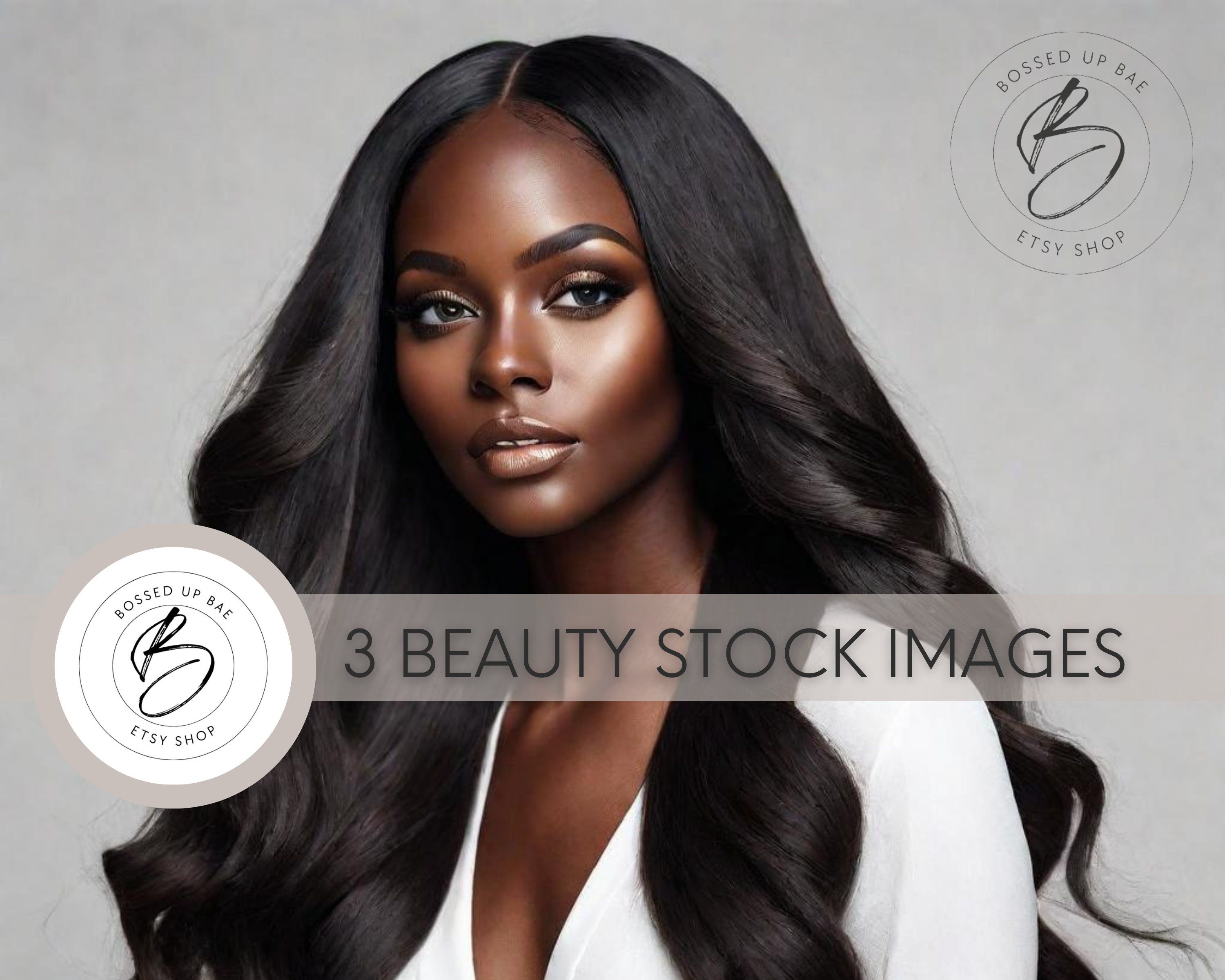 Beauty Stock Photo for Hair, Lash, Makeup Esthetician Business, 3 ...