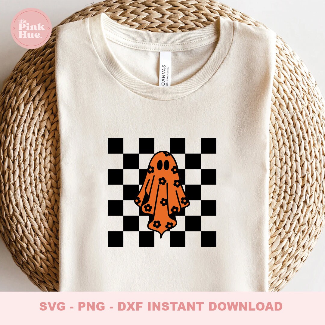 Retro Floral Halloween Ghost SVG | Halloween Ghost SVG | Retro ...