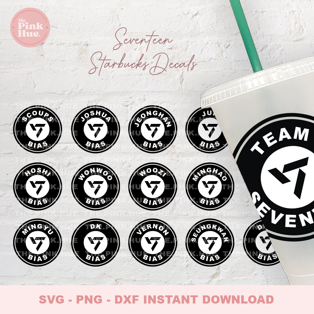 Seventeen Svg, Png, Jpg | Seventeen Kpop Sticker | Seventeen Decals ...