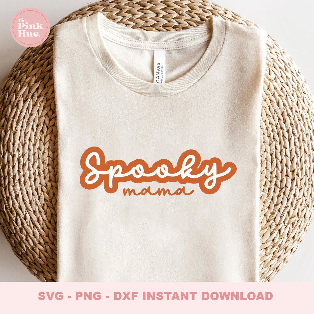 Spooky Mama & Mini SVG Bundle | Spooky Mama Decal | Mom and Baby ...