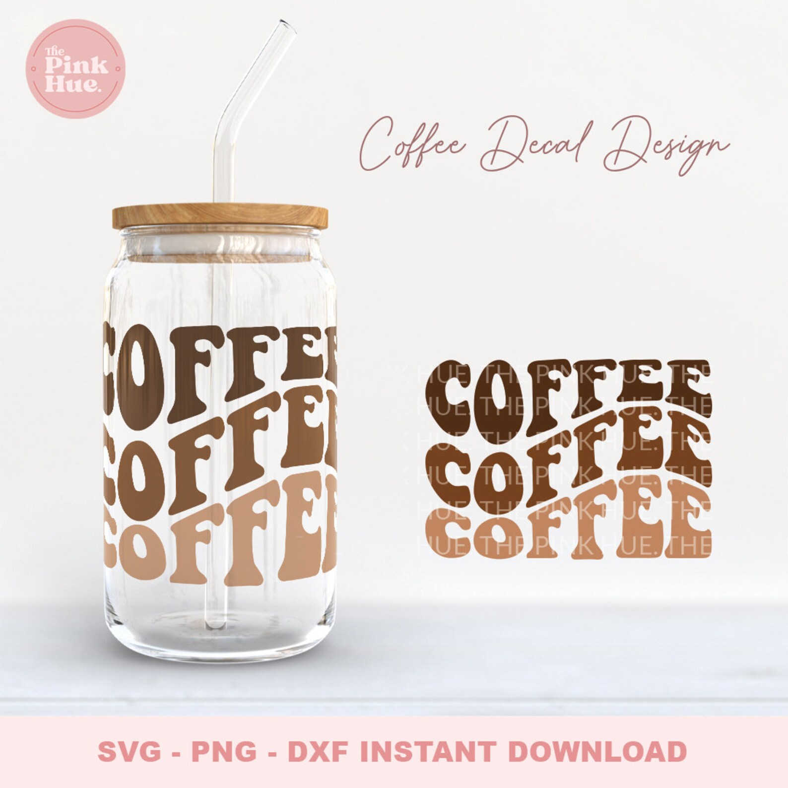 Coffee SVG | Coffee Cup Wrap | Coffee Libbey Glass Can Wrap | Libbey ...