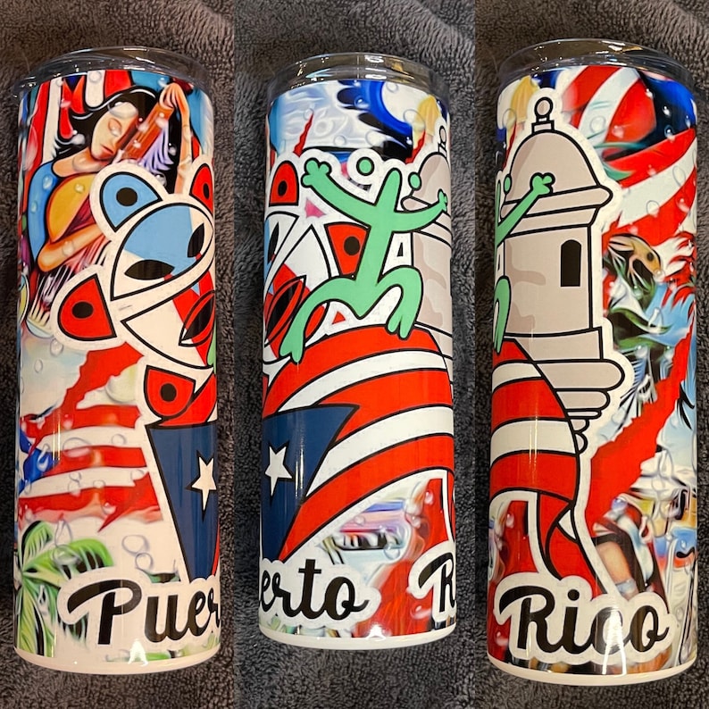 20oz Puerto Rico Tumbler - Etsy
