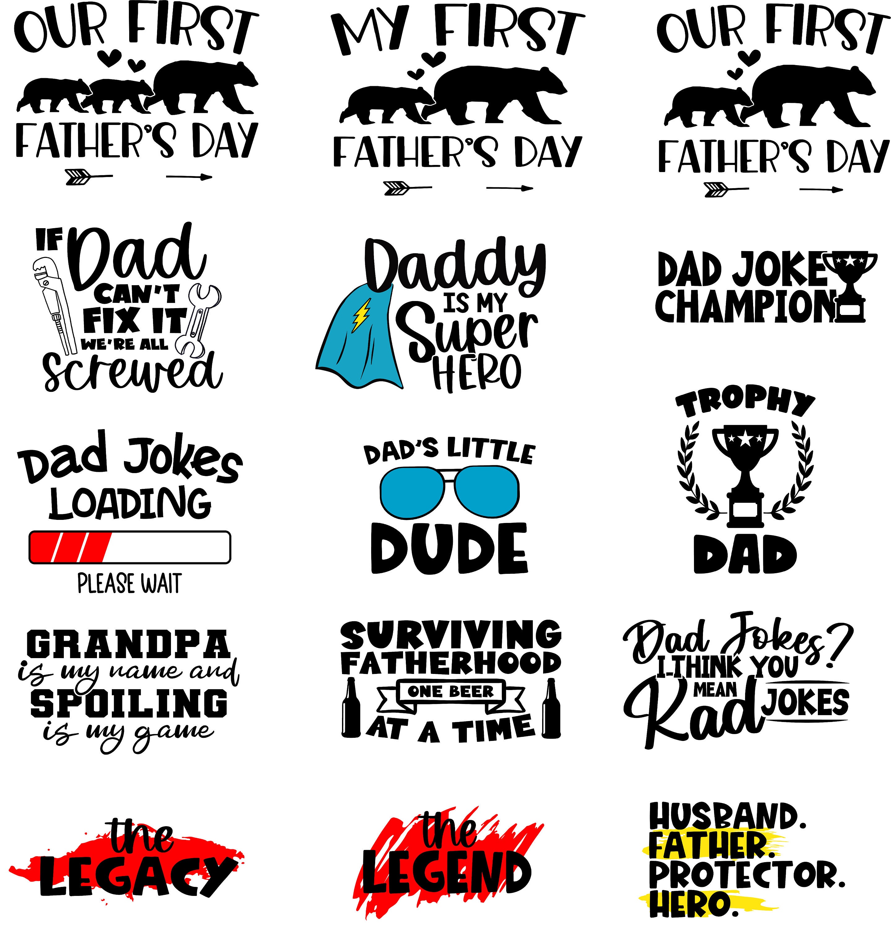 Fathers Day Svg, Dad Svg Bundle, Daddy Svg Bundle, Father Svg, Papa Svg ...