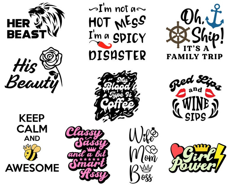 SVG Bundle, for Cricut, for Silhouette, Cut Files, SVG Designs, SVG for ...