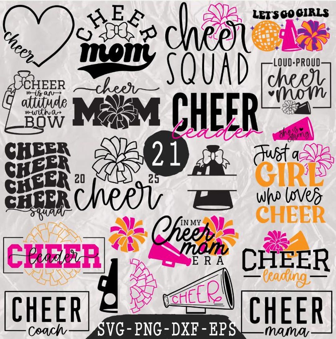 Cheer SVG Bundle, Cheerleading SVG, Cheer Svg, Cheer Squad Svg, Cheer ...