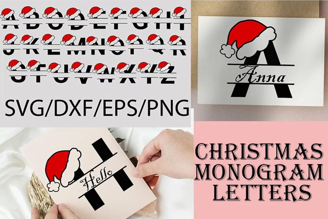 Christmas Alphabet SVG Bundle, A-Z Letters Svg for Cricut, Silhouette ...