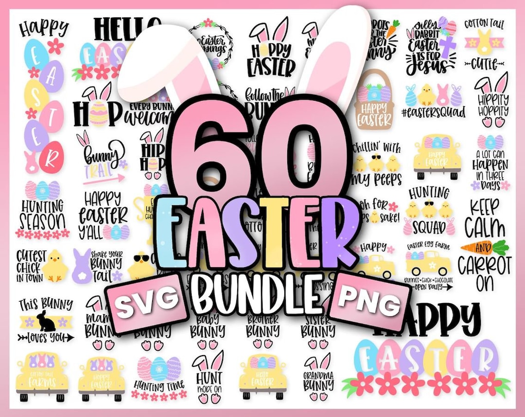Easter Svg Bundle | Happy Easter Svg | Files for Cricut - Etsy