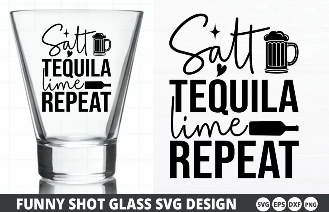Shot Glass Quotes Svg Bundle, Shot Svg, Shot Glass Wrap Svg, Tequila ...