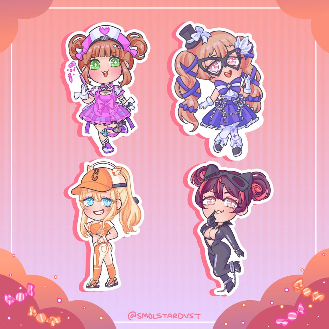 NIKKE Halloween Night Vinyl Matte Stickers Tove Miranda Novel Quency - Etsy