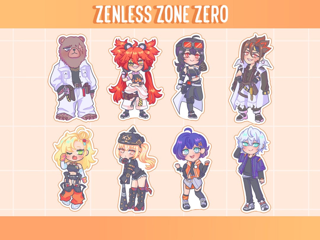 Zenless Zone Zero Vinyl Matte Stickers Piper Wheel Luciana De Montefio ...