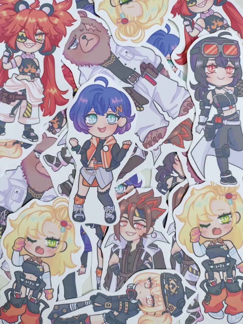 Zenless Zone Zero Vinyl Matte Stickers Piper Wheel Luciana De Montefio ...