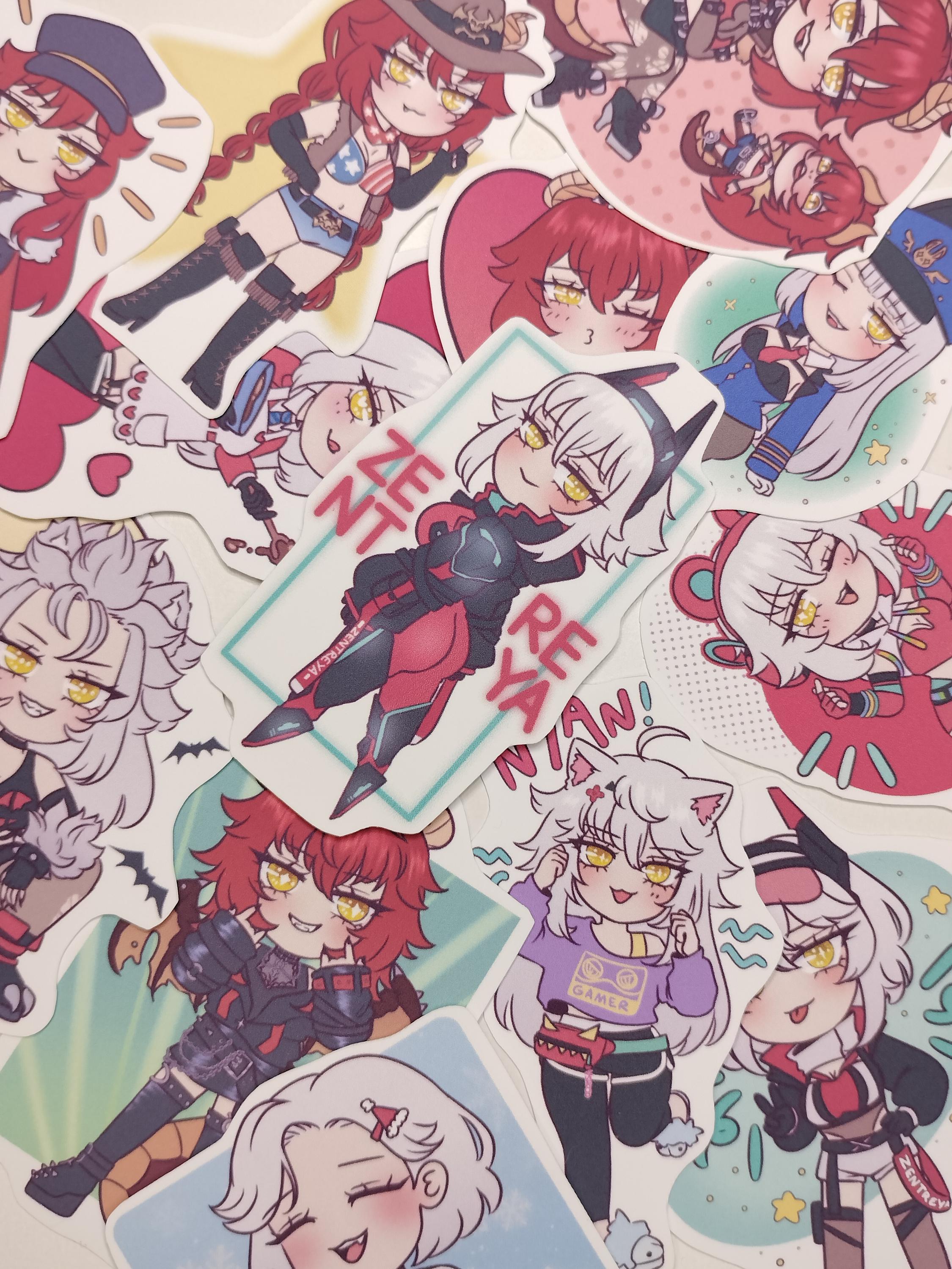 ZENTREYA Vinyl Matte Stickers Vtuber Vshojo Dragonqueen Cyborg - Etsy