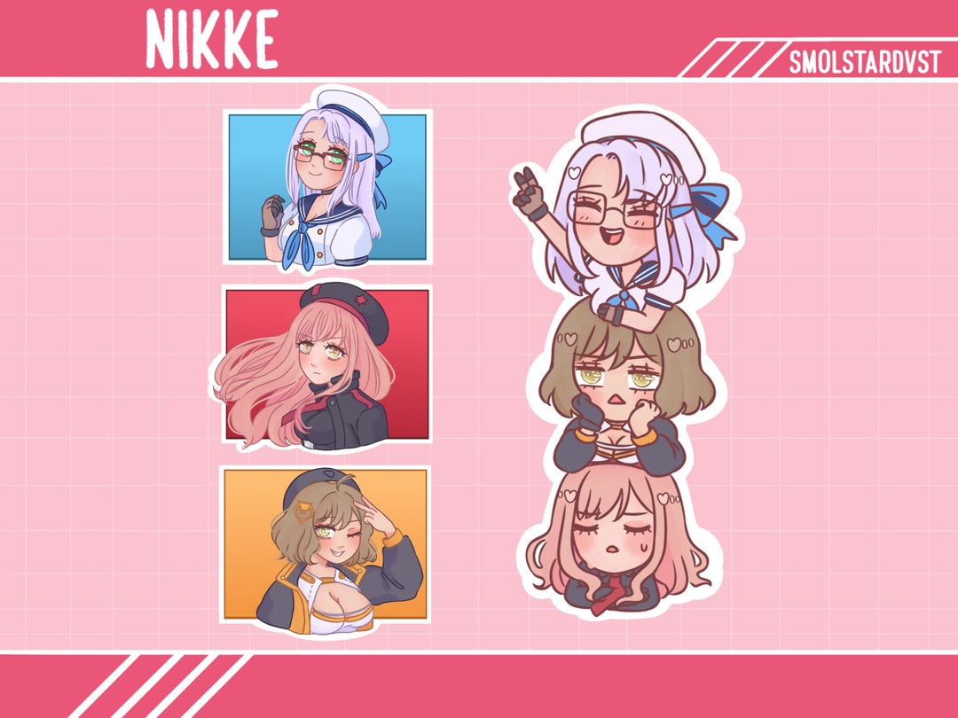 NIKKE : Goddess of Victory Counters Squad Vinyl Matte Stickers Rapi ...