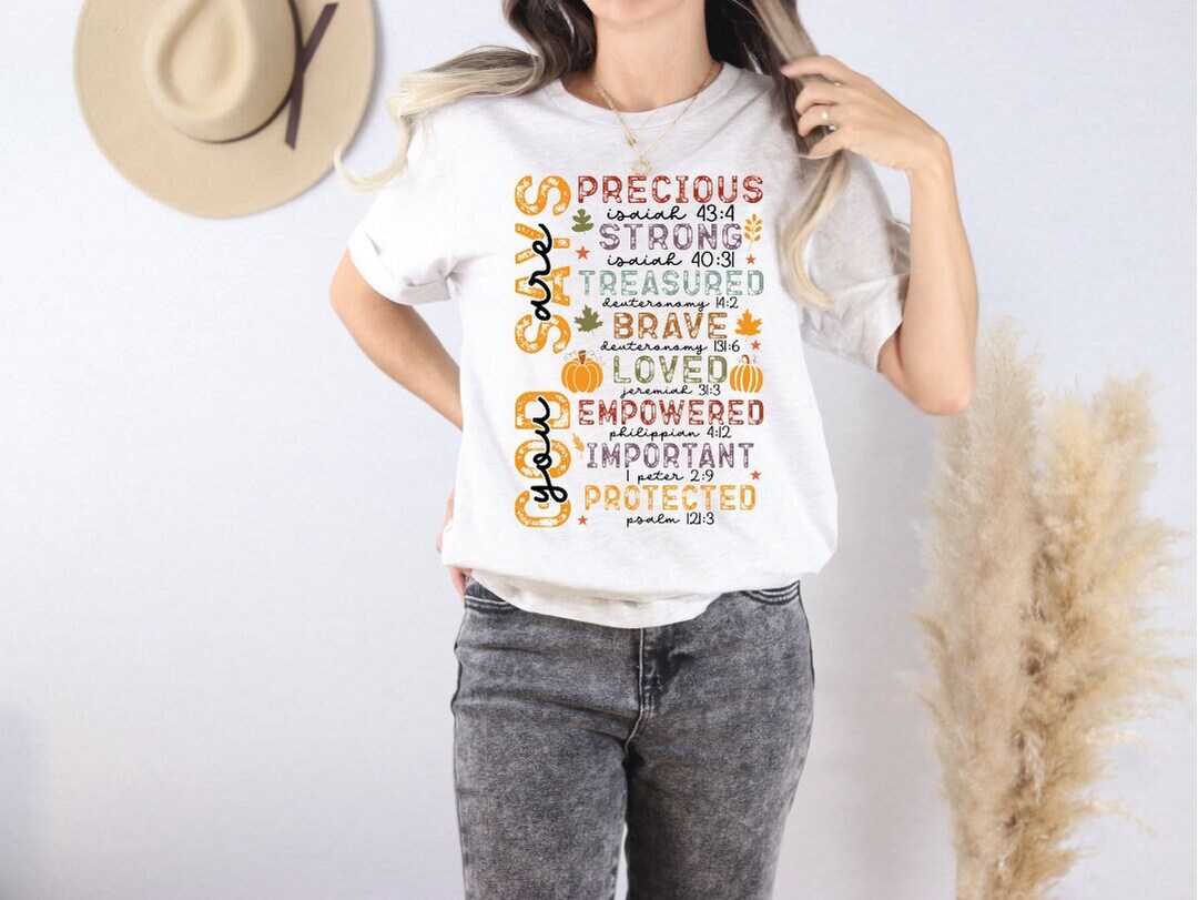 God Says I Am Strong Shirt, Bible Verse Shirts, Faithful T-shirt, Fall ...