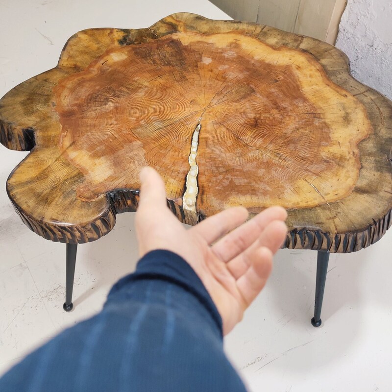 Wood Slab Coffee Table - Etsy