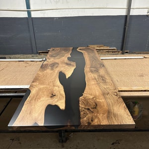 Epoxy Table, Custom Dining Table, Dining Room Table, Live Edge Table ...