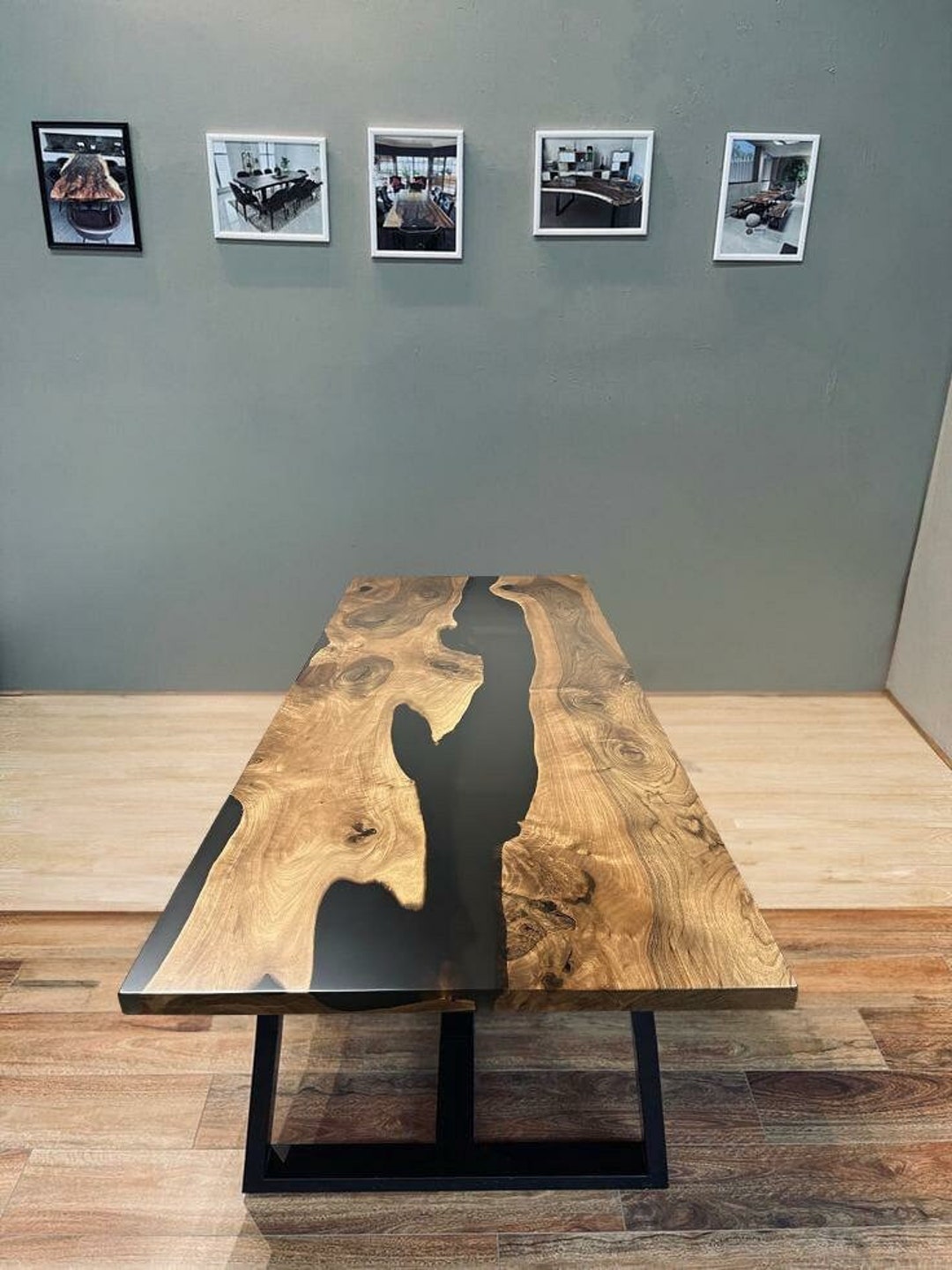 Epoxy Table, Custom Dining Table, Dining Room Table, Live Edge Table ...