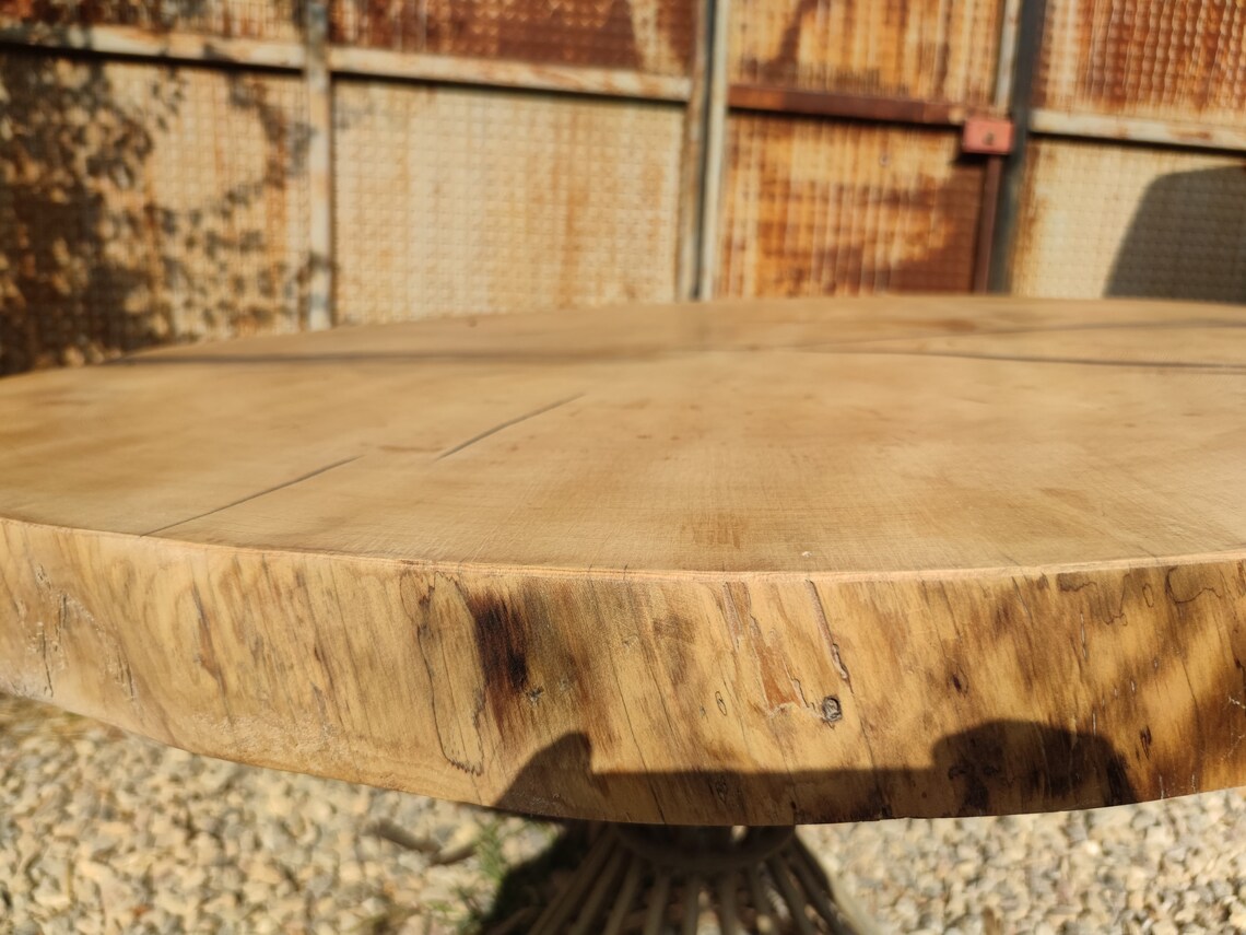 Large Round Dining Table Bespoke Hardwood Din Table Oakwalnut - Etsy