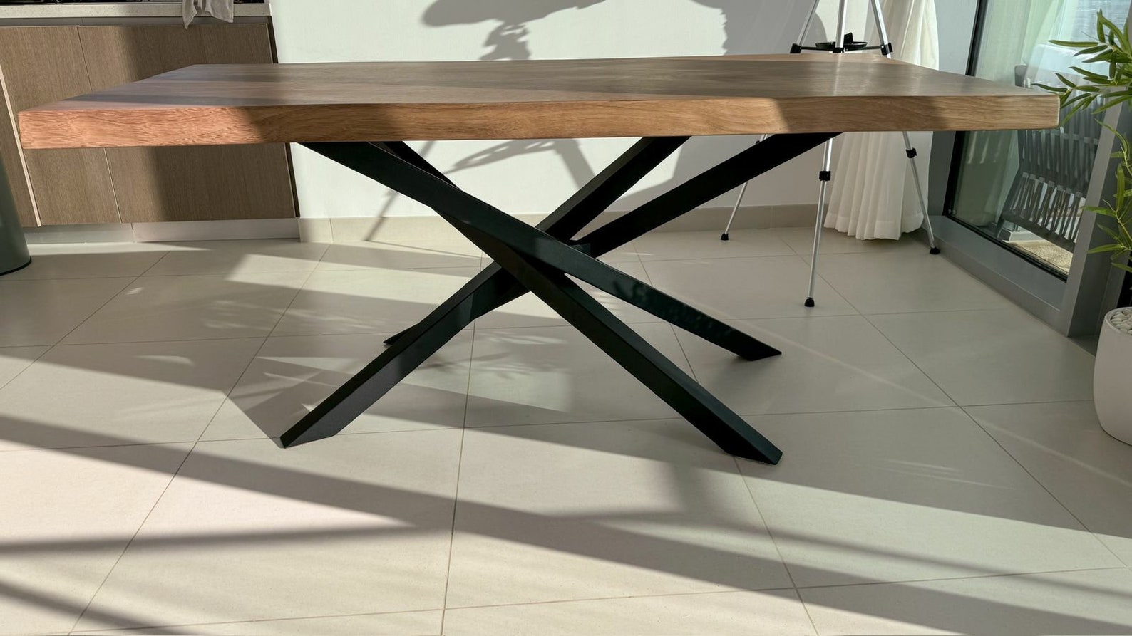 Crossed Steel Table Base: Modern Spider Legs, Dining Table - Etsy