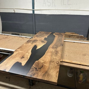 Epoxy Table, Custom Dining Table, Dining Room Table, Live Edge Table ...
