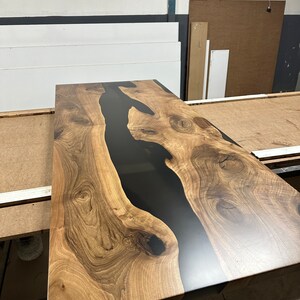 Epoxy Table, Custom Dining Table, Dining Room Table, Live Edge Table ...