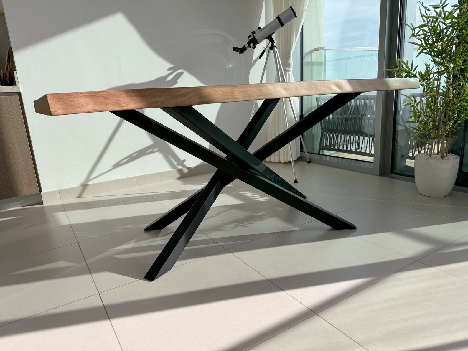 Crossed Steel Table Base: Modern Spider Legs, Dining Table - Etsy